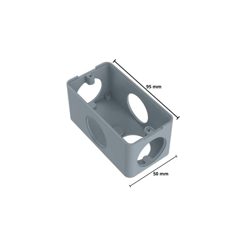 Caixa para Condulete 1.1/2" e 3/4" com 6 Entradas Cinza - Andaluz ...