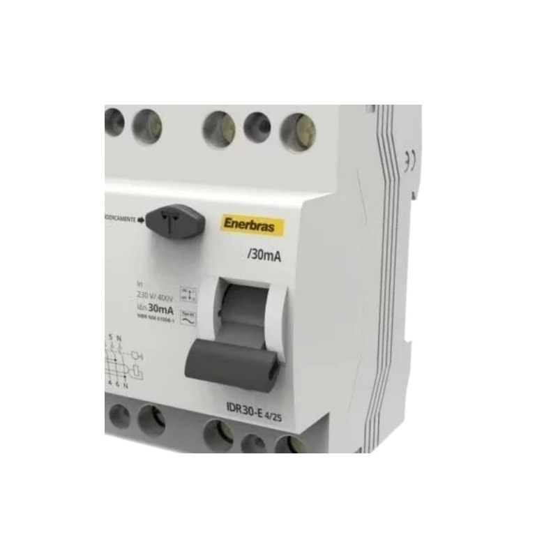 Disjuntor Diferencial Residencial 30mA 4P 40A - Enerbras | Compensa Mais
