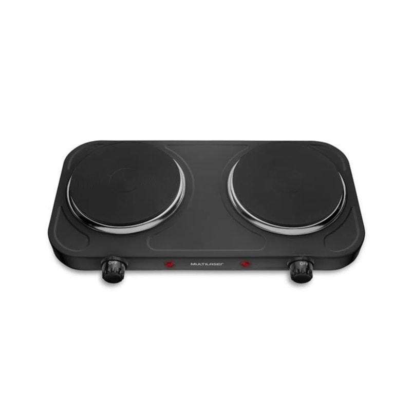 Fogão Elétrico Multilaser Easy Cook Duo 2 Bocas 2000W 220v | Compensa Mais
