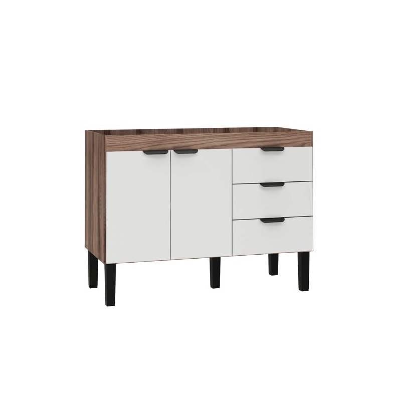 Gabinete Cozinha 150cm Madeira Flamingo Tamarindo/Branco - COZIMAX ...