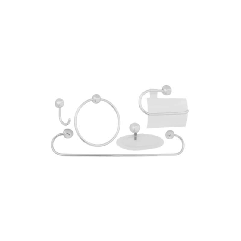 Kit de Acessórios Samba 5 Peças Branco - JAPI | Compensa Mais