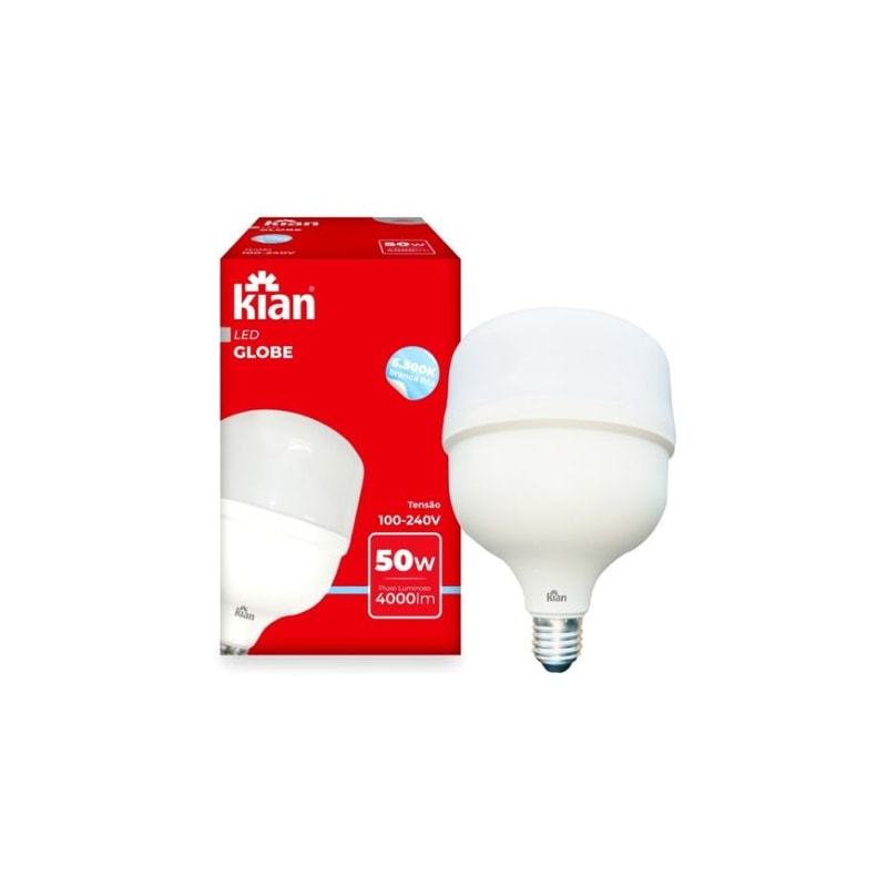 Lâmpada Led Bulbo Branca 50W 6500 - Kian | Compensa Mais