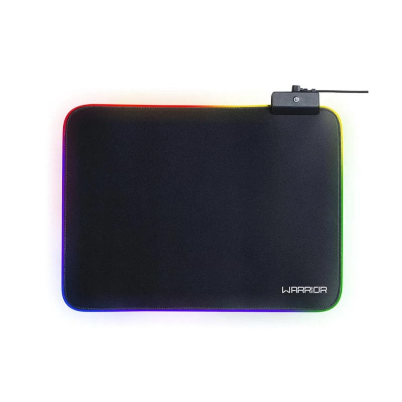 Mousepad Cronos Gamer Flexível RGB Warrior - AC333 | Compensa Mais