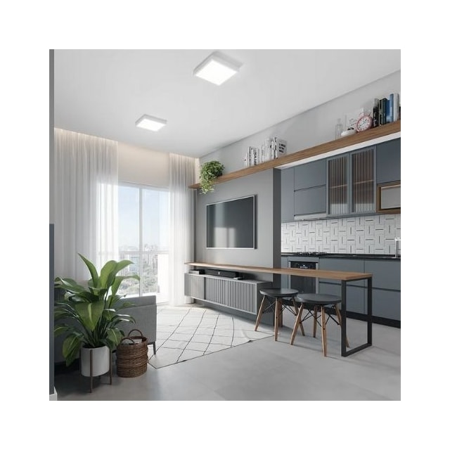 Painel de Led para Sobrepor Quadrado 18w 6500k - AVANT | Compensa Mais