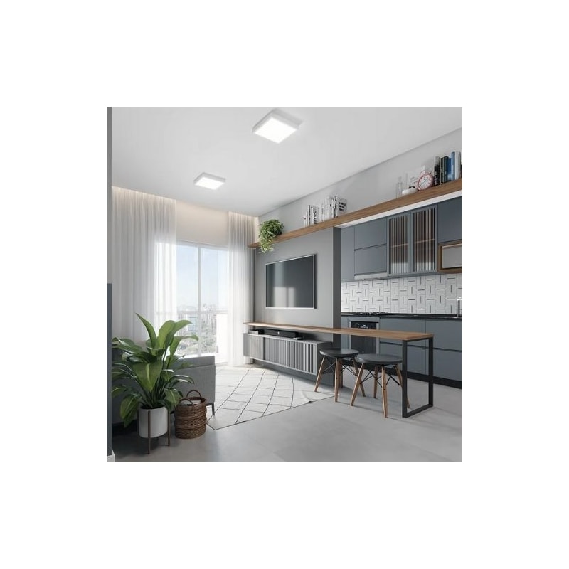 Painel de Led para Sobrepor Quadrado 18w 6500k - AVANT | Compensa Mais