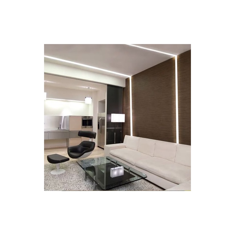 Perfil de Led para Embutir 24,5mm 2m - LEDNOR | Compensa Mais