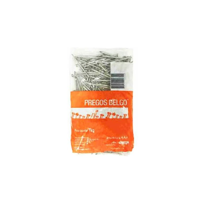 Prego Polido com Cabeça 3.14 x 9 1Kg 19 x 36 - Belgo | Compensa Mais