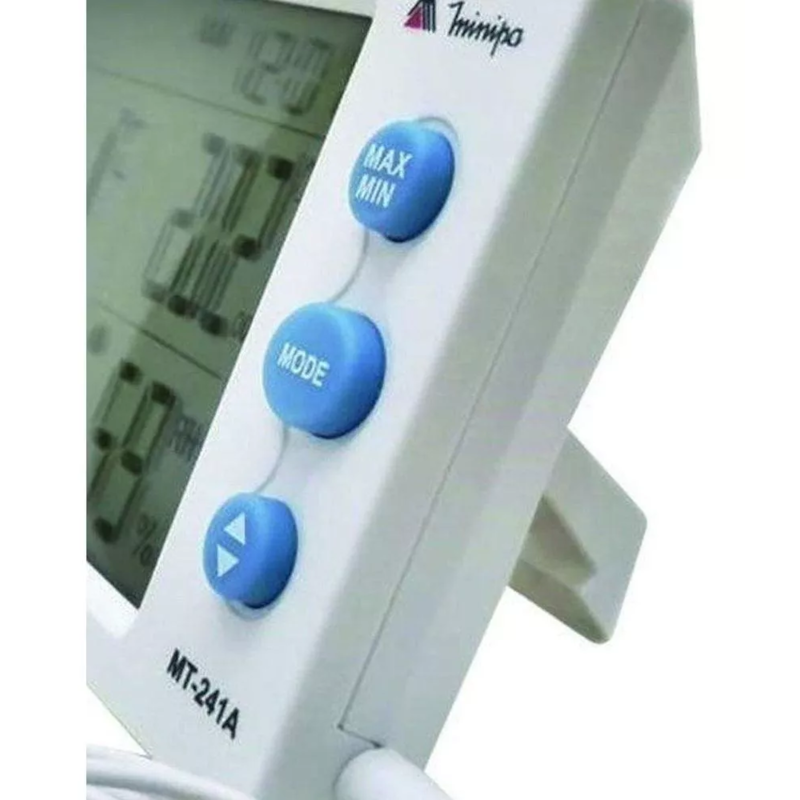 Relógio Termo Higrômetro Digital MT241A - MINIPA | Compensa Mais