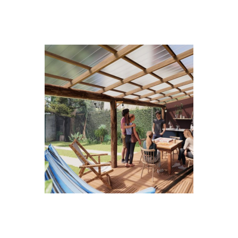 Telha de PVC Incolor Ondalev 2,44 x 0,5m - FORTLEV | Compensa Mais
