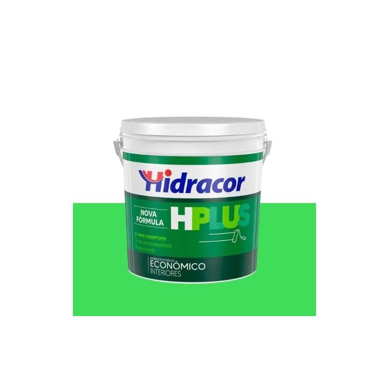 Tinta Acrílica Hplus Verde Cítrico 3,6L - HIDRACOR | Compensa Mais