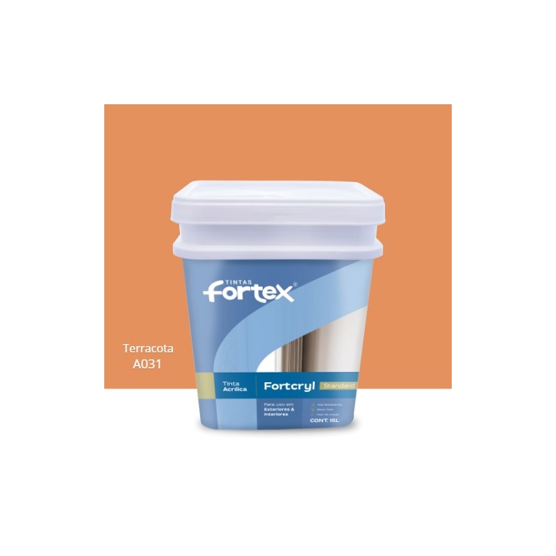 Tinta Fortcryl Terracota 15L - Fortex | Compensa Mais