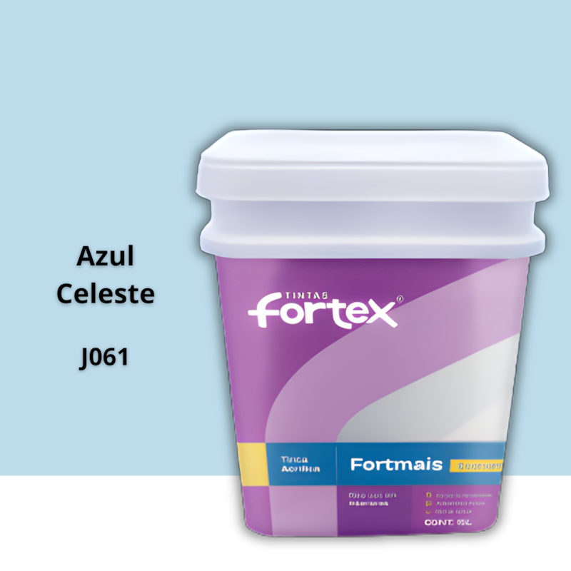 Tinta Fortmais Azul Celeste 15L - FORTEX | Compensa Mais
